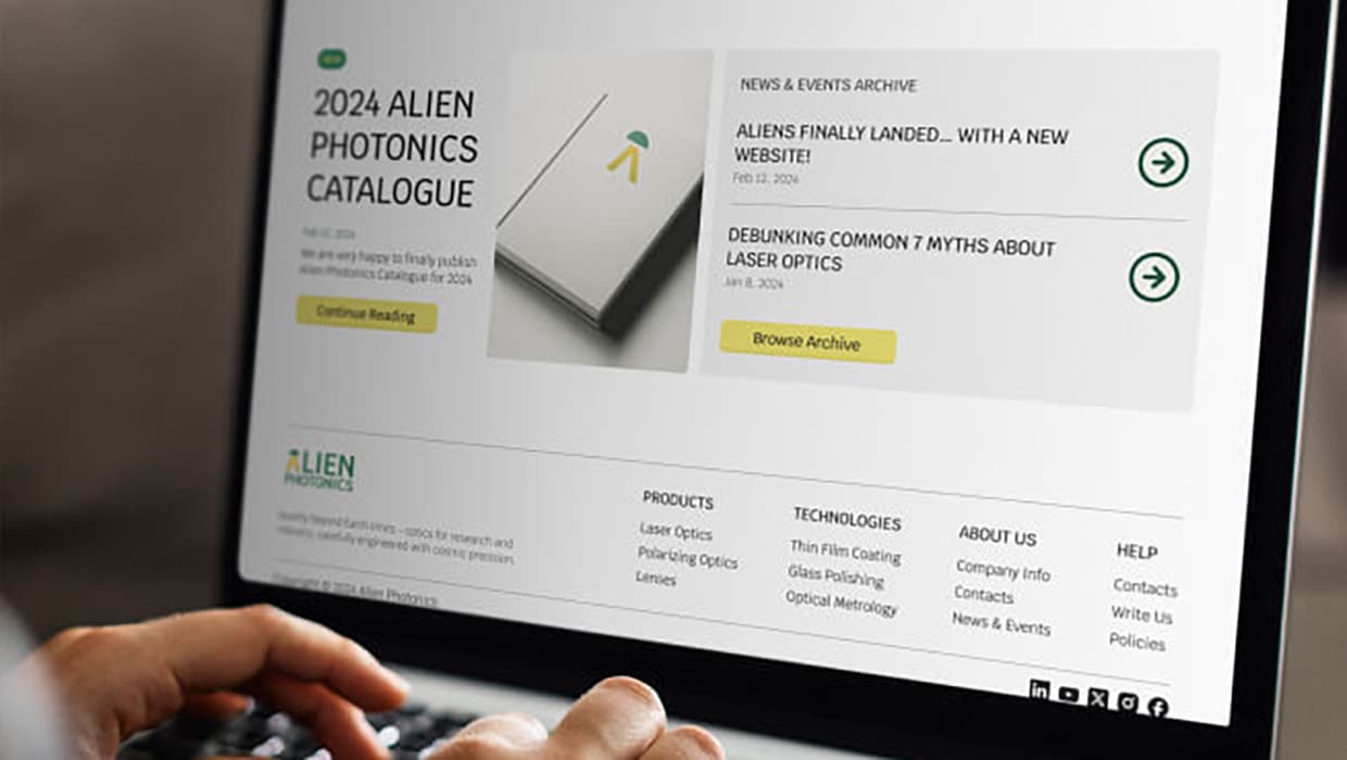 Aliens finally landed… with a new website!